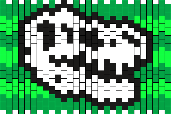 T-Rex Dinosaur Skull Pony Bead Patterns | Animals Kandi Patterns for ...