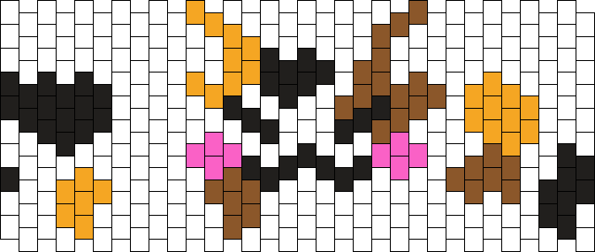 Calico Kitty Cuff !! (multi Stitch) Pony Bead Patterns | Animals Kandi ...