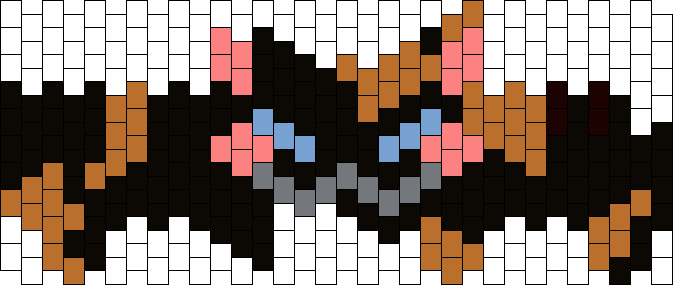 :3 Tortoiseshell Kitty Cuff! (multi Stitch) Pony Bead Patterns ...