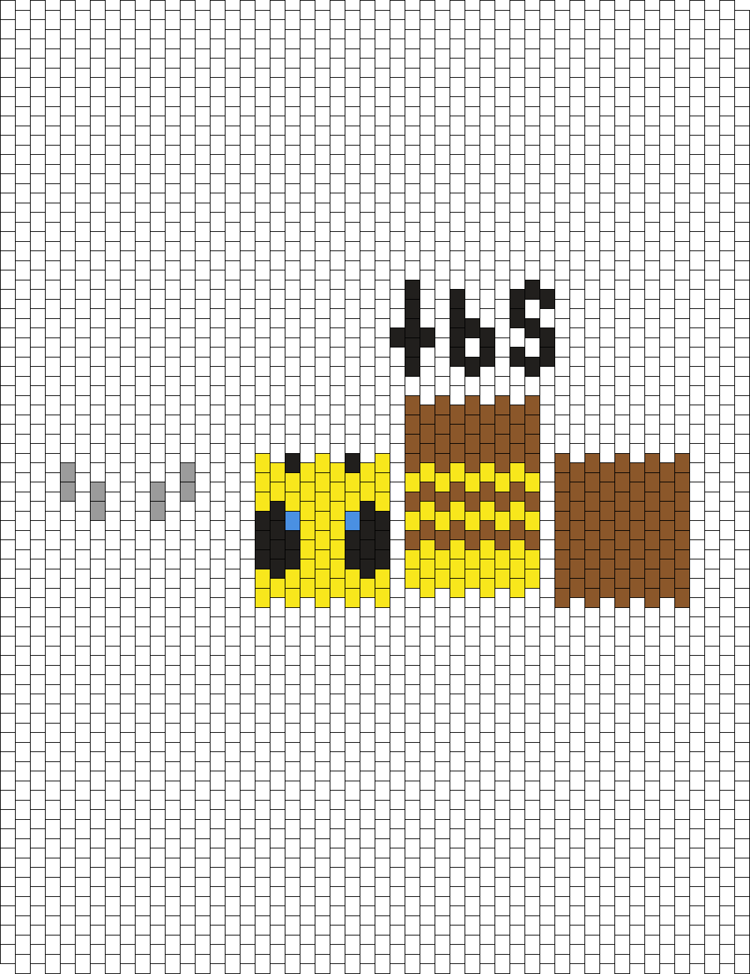 Minecraft Bee (tbs=top, Bottom, And Sides) For The Antenna, Use A ...