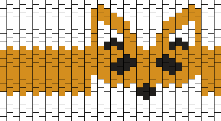 Red Fox Cuff Pony Bead Patterns | Animals Kandi Patterns for Kandi Cuffs
