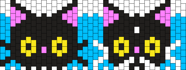 Cats Pony Bead Patterns | Animals Kandi Patterns for Kandi Cuffs