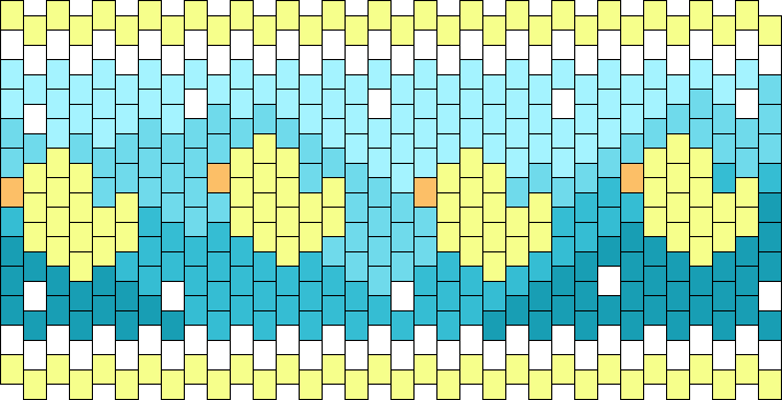 Duck Cuff Pony Bead Patterns | Animals Kandi Patterns for Kandi Cuffs