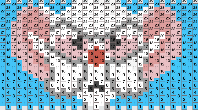 Brain Pony Bead Patterns | Characters Kandi Patterns for Kandi Cuffs