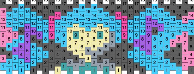 Hatsune Miku Pony Bead Patterns | Characters Kandi Patterns for Kandi Cuffs