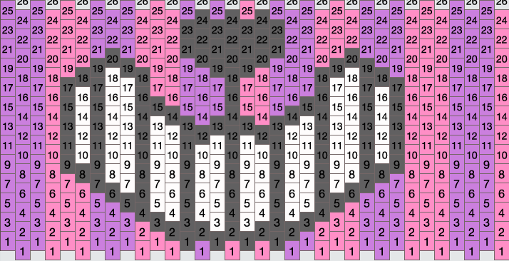 Cheshire Cat Smile Pony Bead Patterns | Characters Kandi Patterns for ...