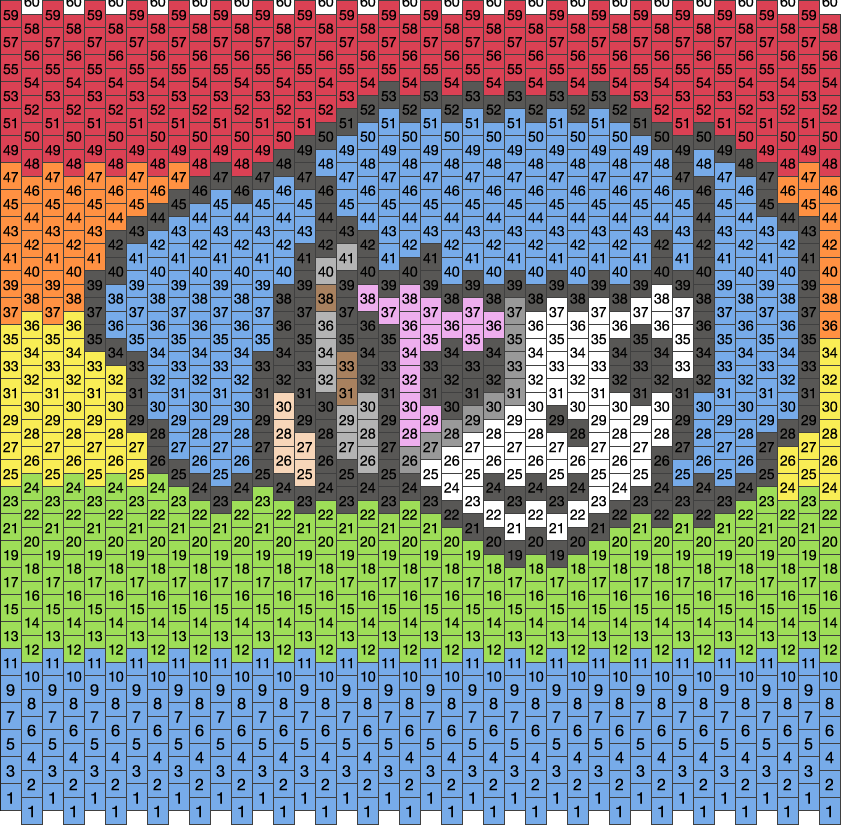 Sally Face Panel! :D Pony Bead Patterns | Characters Kandi Patterns for ...