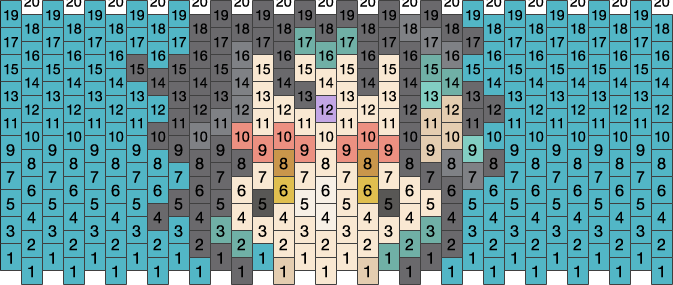 Xiao Cuff Pony Bead Patterns | Characters Kandi Patterns for Kandi Cuffs