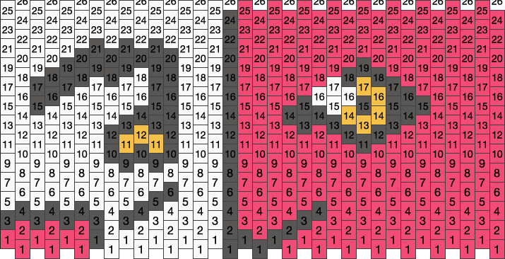 Sad Ena Pony Bead Patterns | Characters Kandi Patterns for Kandi Cuffs