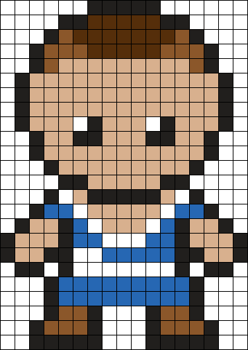 Sokka Avatar The Last Airbender Perler Bead Pattern | Bead Sprites ...