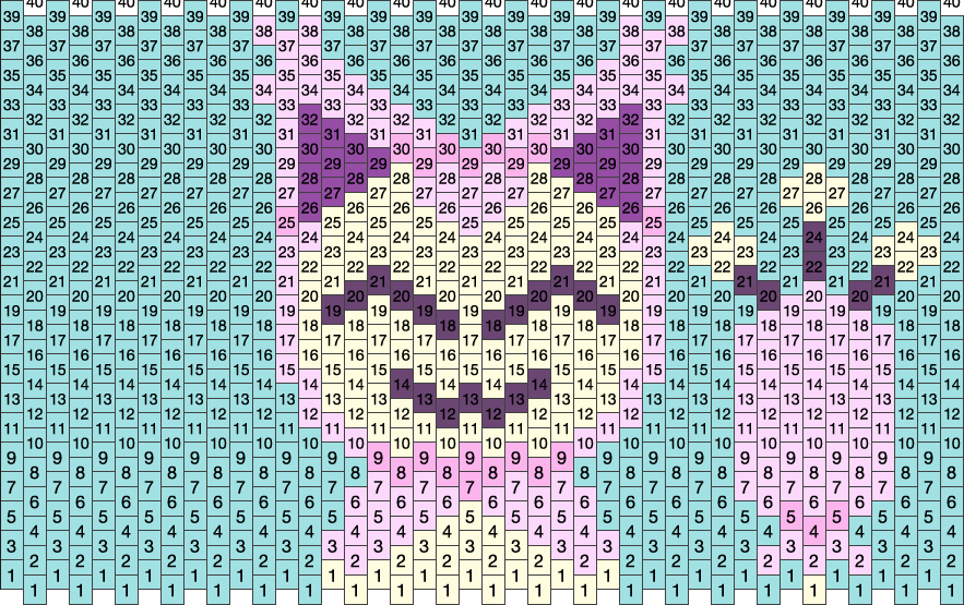 Skitty Cuff Pony Bead Patterns | Characters Kandi Patterns for Kandi Cuffs