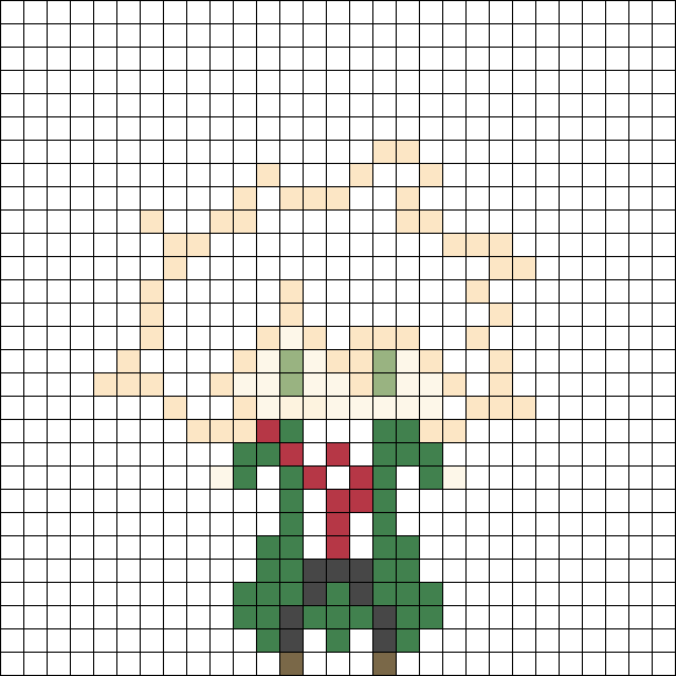 Nagito Komaeda Perler Pattern Perler Bead Pattern | Bead Sprites ...