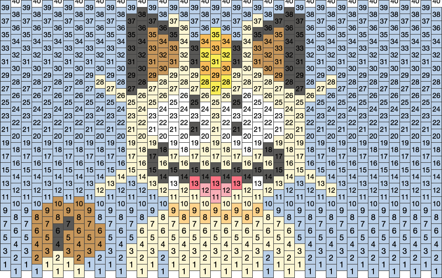 Meowth Cuff Pony Bead Patterns | Characters Kandi Patterns for Kandi Cuffs