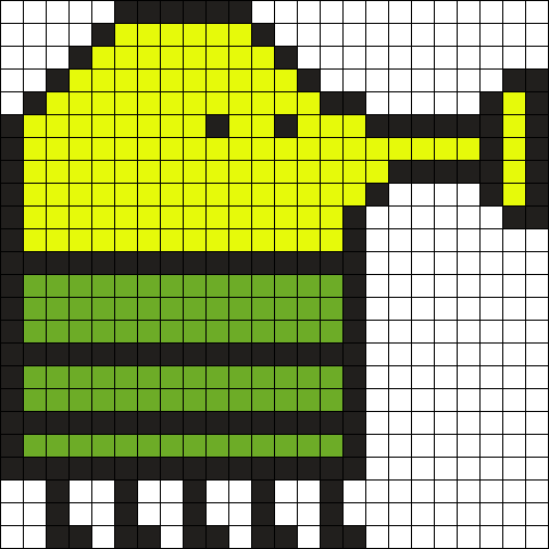 Doodle Jump Perler Bead Pattern | Bead Sprites | Characters Fuse Bead ...