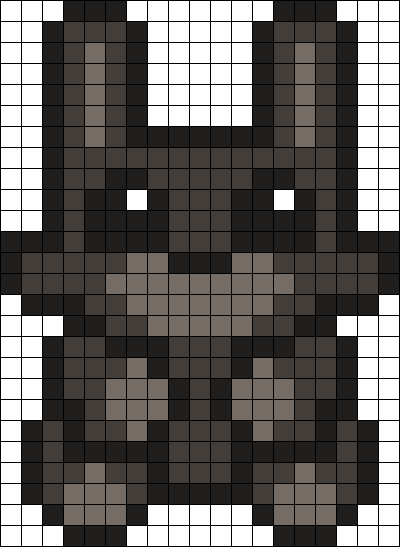 Shadow Bonnie Plush Perler Bead Pattern | Bead Sprites | Characters ...