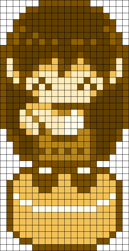 Mari Statue Perler Bead Pattern | Bead Sprites | Characters Fuse Bead ...