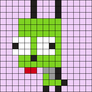 Gir Perler Charm (ignore The Background Color If You Want To Create A ...