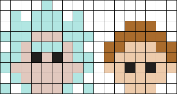 Rick And Morty Small Perler Bead Pattern | Bead Sprites | Characters ...