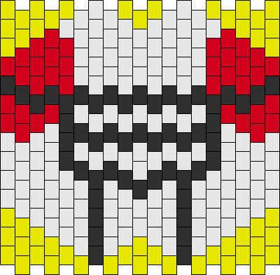 Spamton G Spamton Mask Pony Bead Patterns | Characters Kandi Patterns ...