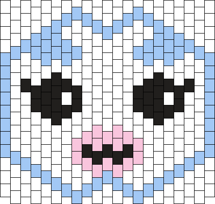 Flurry ACNL Mask Pony Bead Patterns | Characters Kandi Patterns for ...