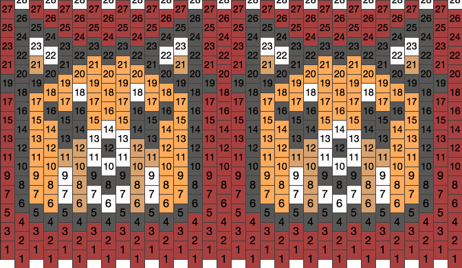 Aggretsuko Pony Bead Patterns | Characters Kandi Patterns for Kandi Cuffs