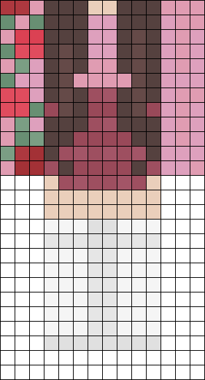 Hannahxxrose Dsmp Body Skin Front Perler Bead Pattern | Bead Sprites ...