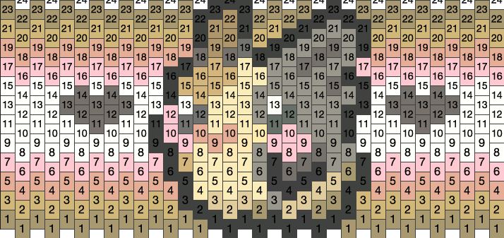 Morpeko Pony Bead Patterns | Characters Kandi Patterns for Kandi Cuffs