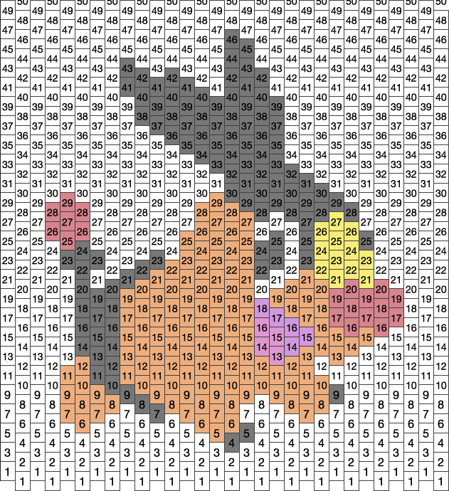 Tepig Pony Bead Patterns | Characters Kandi Patterns for Kandi Cuffs