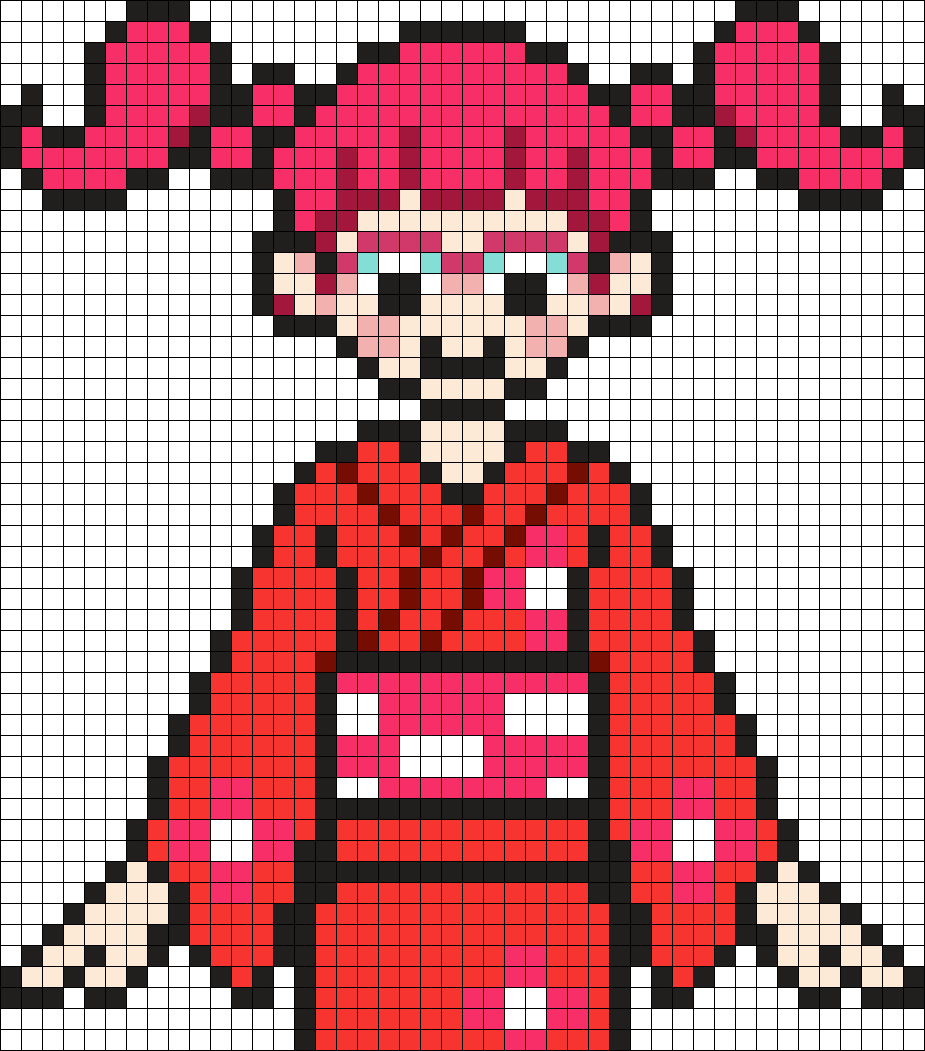 The Bon Odori Rhythm Heaven (1) Perler Bead Pattern | Bead Sprites ...