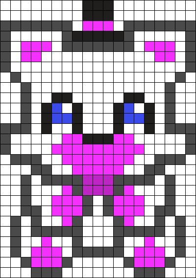 Funtime Freddy Plush Perler Bead Pattern | Bead Sprites | Characters ...