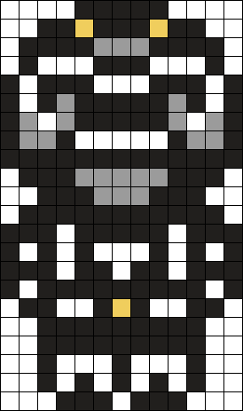 Black Ranger Perler Bead Pattern | Bead Sprites | Characters Fuse Bead ...