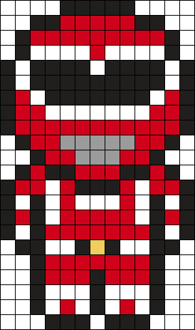 Red Ranger Perler Bead Pattern | Bead Sprites | Characters Fuse Bead ...