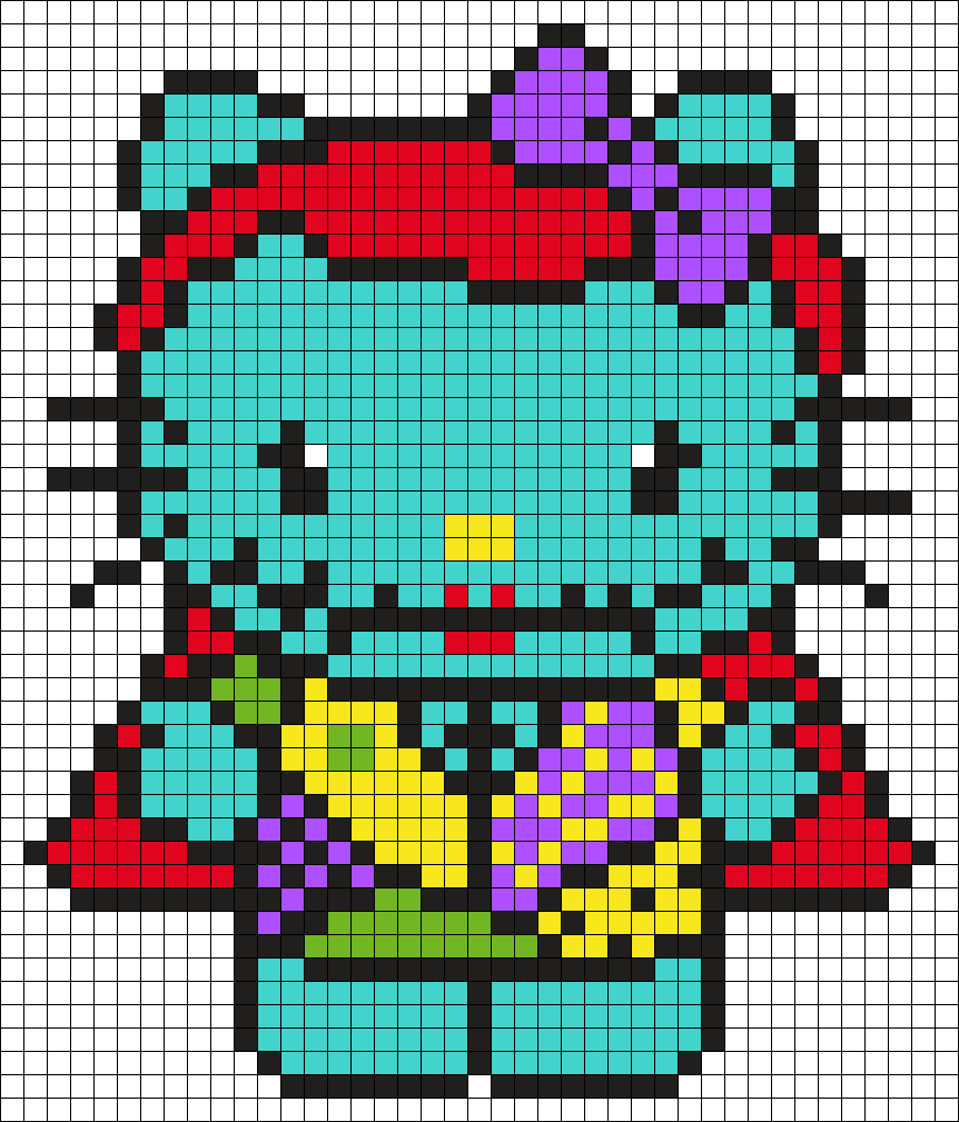 Sally From Nightmare Before Christmas Hello Kitty Perler Bead Pattern ...