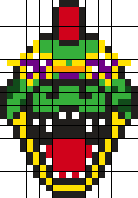 Kandi Patterns for Kandi Cuffs - Characters Pony Bead Patterns