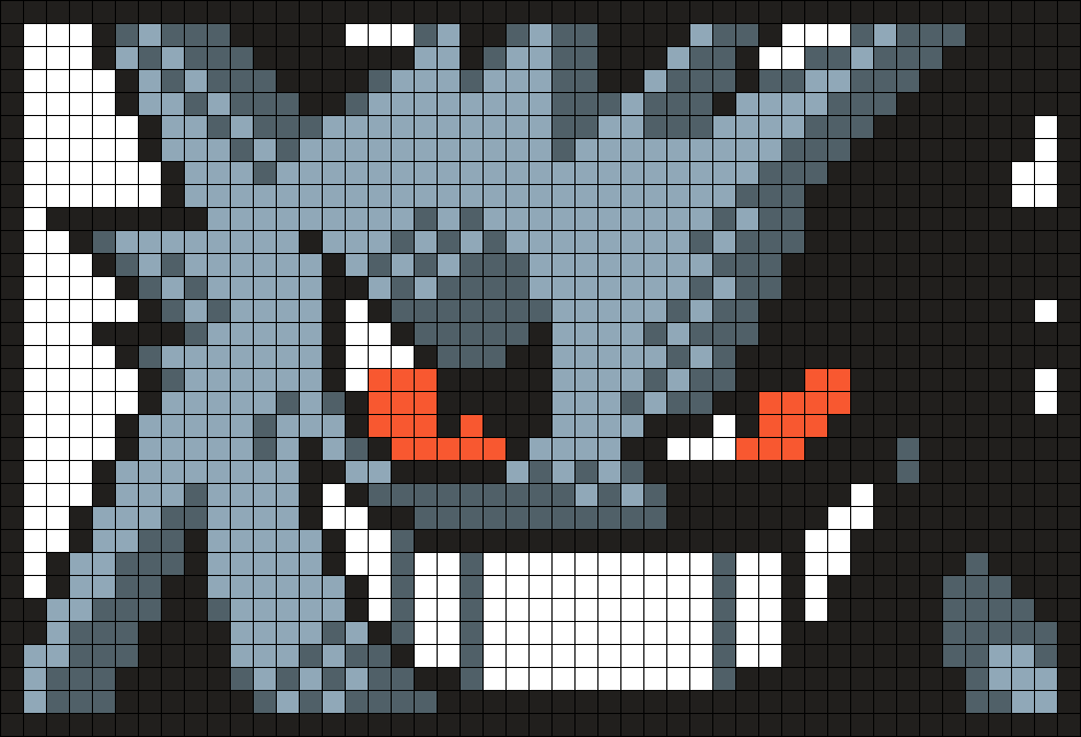 Gengar Pokemon Pinball Perler Bead Pattern | Bead Sprites | Characters ...