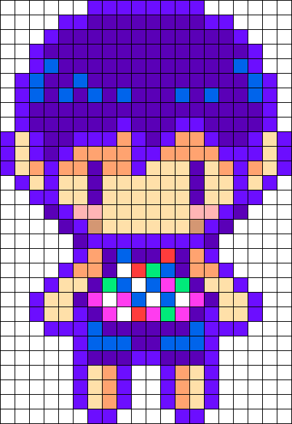 Dreamworld/Headspace Kel (Omori) Perler Bead Pattern | Bead Sprites ...