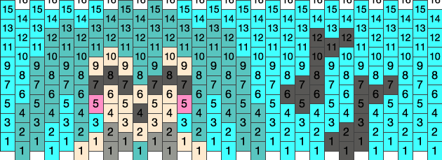 Happy Miku Pony Bead Patterns | Characters Kandi Patterns for Kandi Cuffs