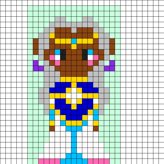 Voltron Legendary Defender Princess Allura Perler Bead Pattern | Bead ...