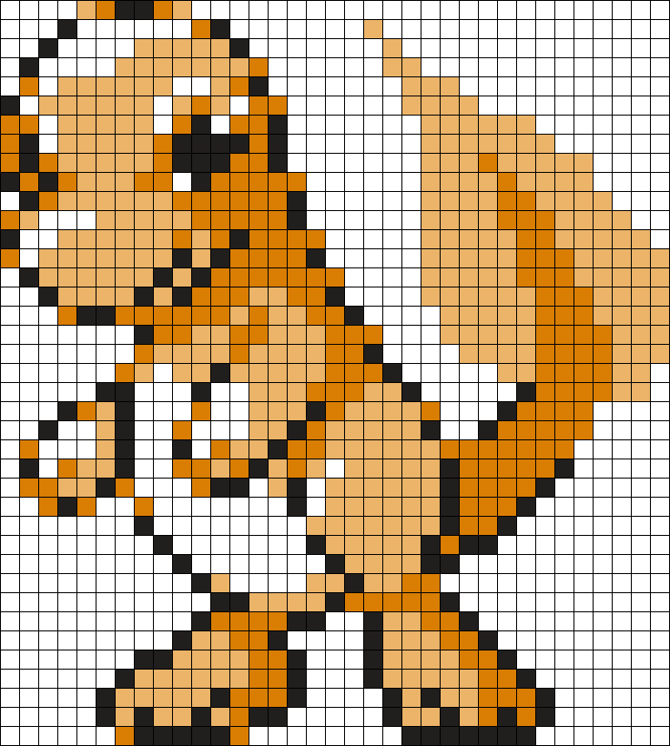 Original Charmander Sprite Perler Perler Bead Pattern | Bead Sprites ...