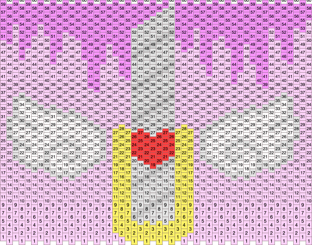 Menhera Chan Panel Pony Bead Patterns | Characters Kandi Patterns for ...