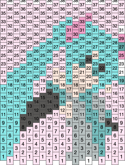 Hatsune Miku! Pony Bead Patterns | Characters Kandi Patterns for Kandi ...