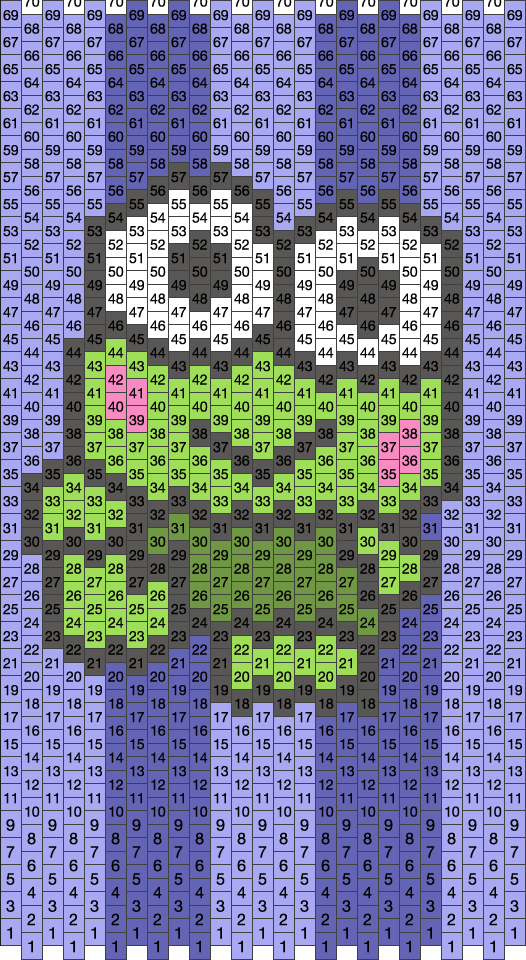 Keroppi Side Panel Pony Bead Patterns | Characters Kandi Patterns for ...
