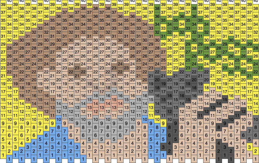 Bob Ross Panel Pony Bead Patterns | Characters Kandi Patterns for Kandi ...