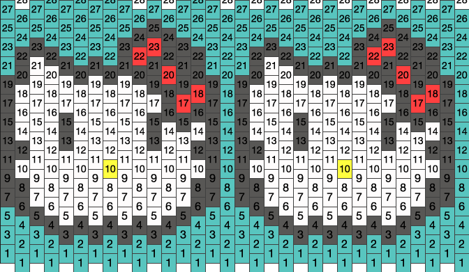 Hello Kitty Cuff Pony Bead Patterns | Characters Kandi Patterns for ...