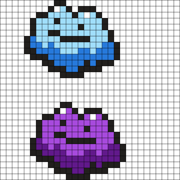 Kandi Patterns for Kandi Cuffs - Characters Pony Bead Patterns