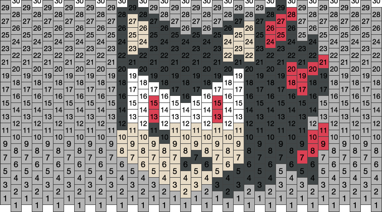 Shadow Cuff Pony Bead Patterns | Characters Kandi Patterns for Kandi Cuffs