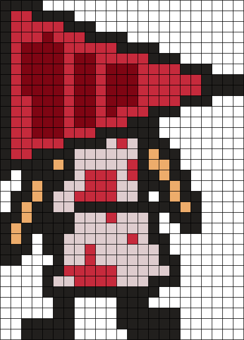 Pyramid Head (Space Funeral 3 Sprite) Perler Bead Pattern | Bead ...