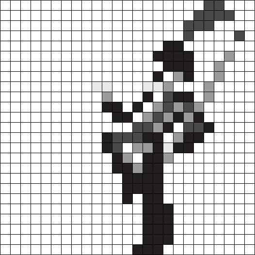 Pepe Black Parade Skeleton Perler Bead Pattern | Bead Sprites ...