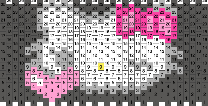 Hello Kitty Pony Bead Patterns | Characters Kandi Patterns for Kandi Cuffs