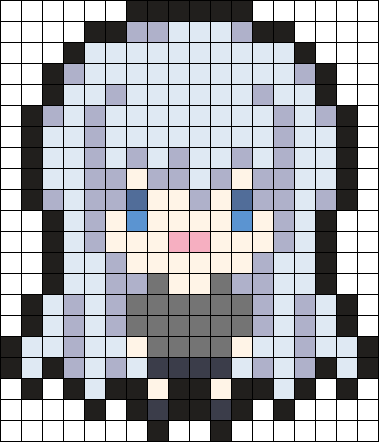 Kanade Yoisaki Project Sekai Perler Bead Pattern | Bead Sprites ...